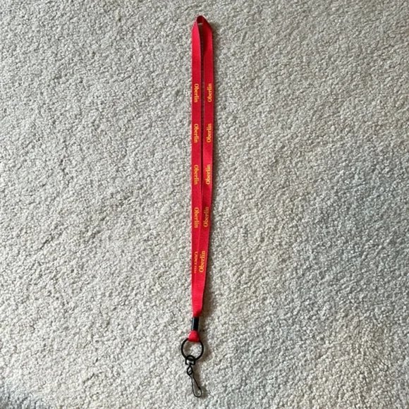 NCAA | Accessories | Oberlin College Red And Gold Letter Lanyard | Poshmark